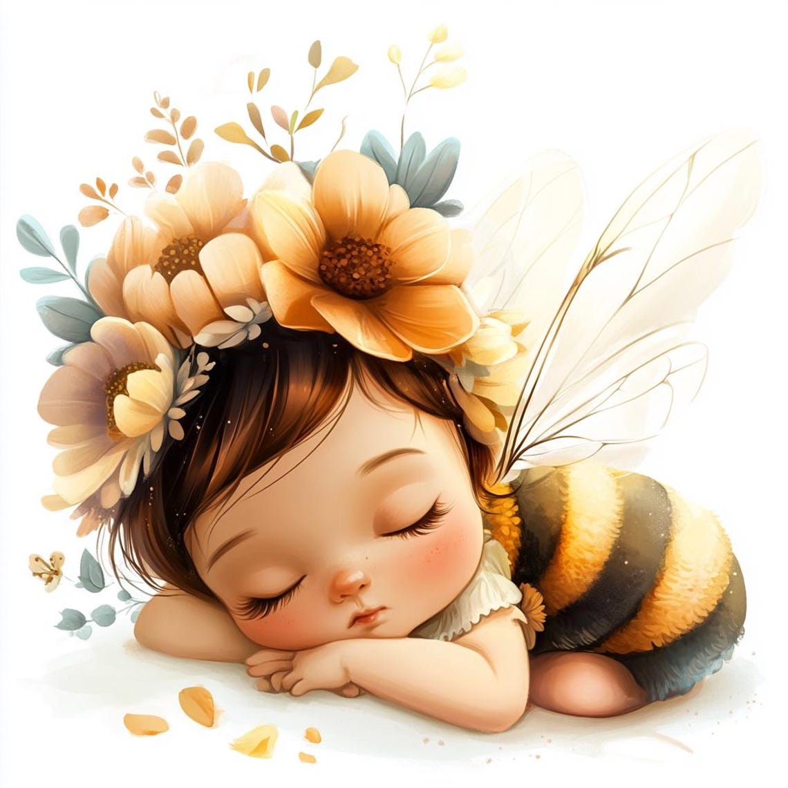 7 Honey Sweet Bees Clipart Bundle, Cute Bees Clipart Bundle, Cute Bees ...