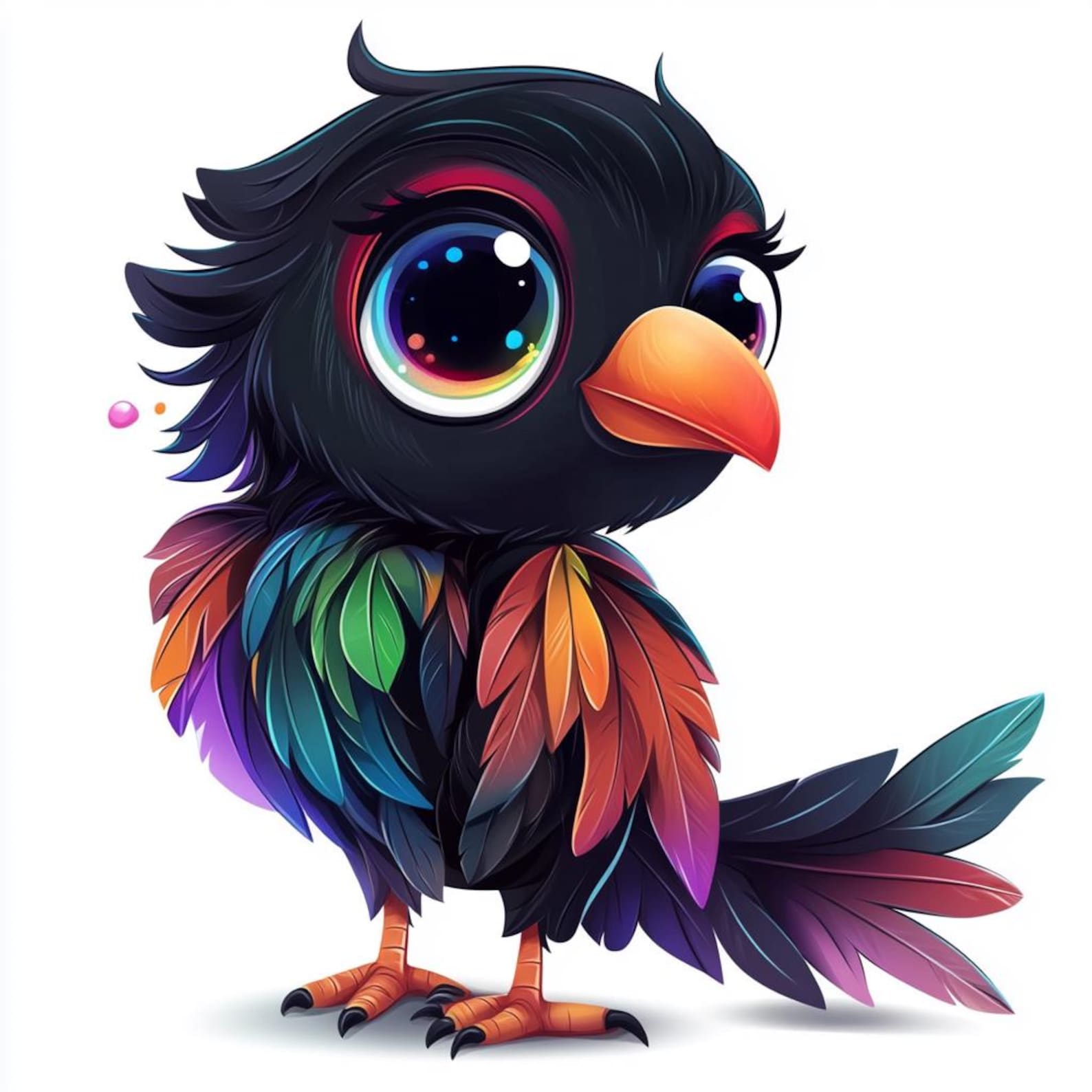 8 Cute Crow Wall Art, Crow Photo, Printable Wall Art,high Quality JPG ...