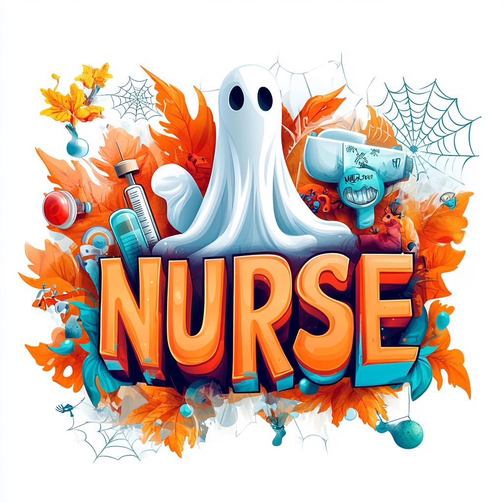 Halloween Nurse Clipart: Spooky Medical Designs (PNG, JPG) (digital ...