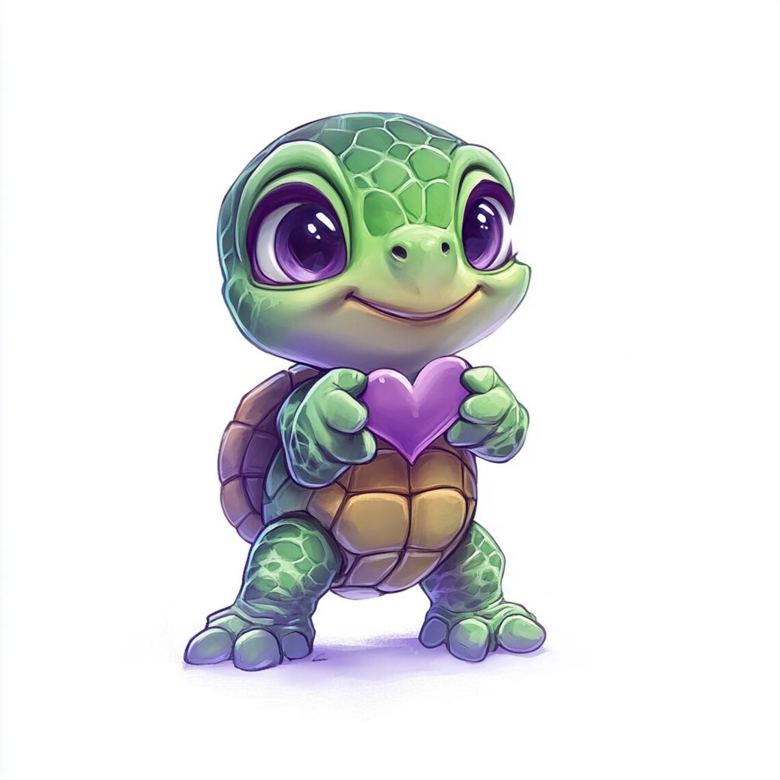 8 Watercolor Turtle Clipart, Sea Turtle Sublimation, Cute Baby Turtle ...