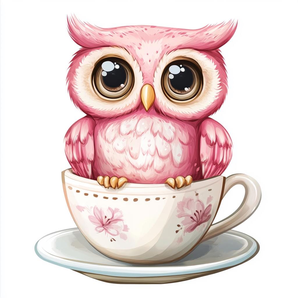 9 Animals in Mugs Illustrations Clipart Bundle Commercial Use Cute ...