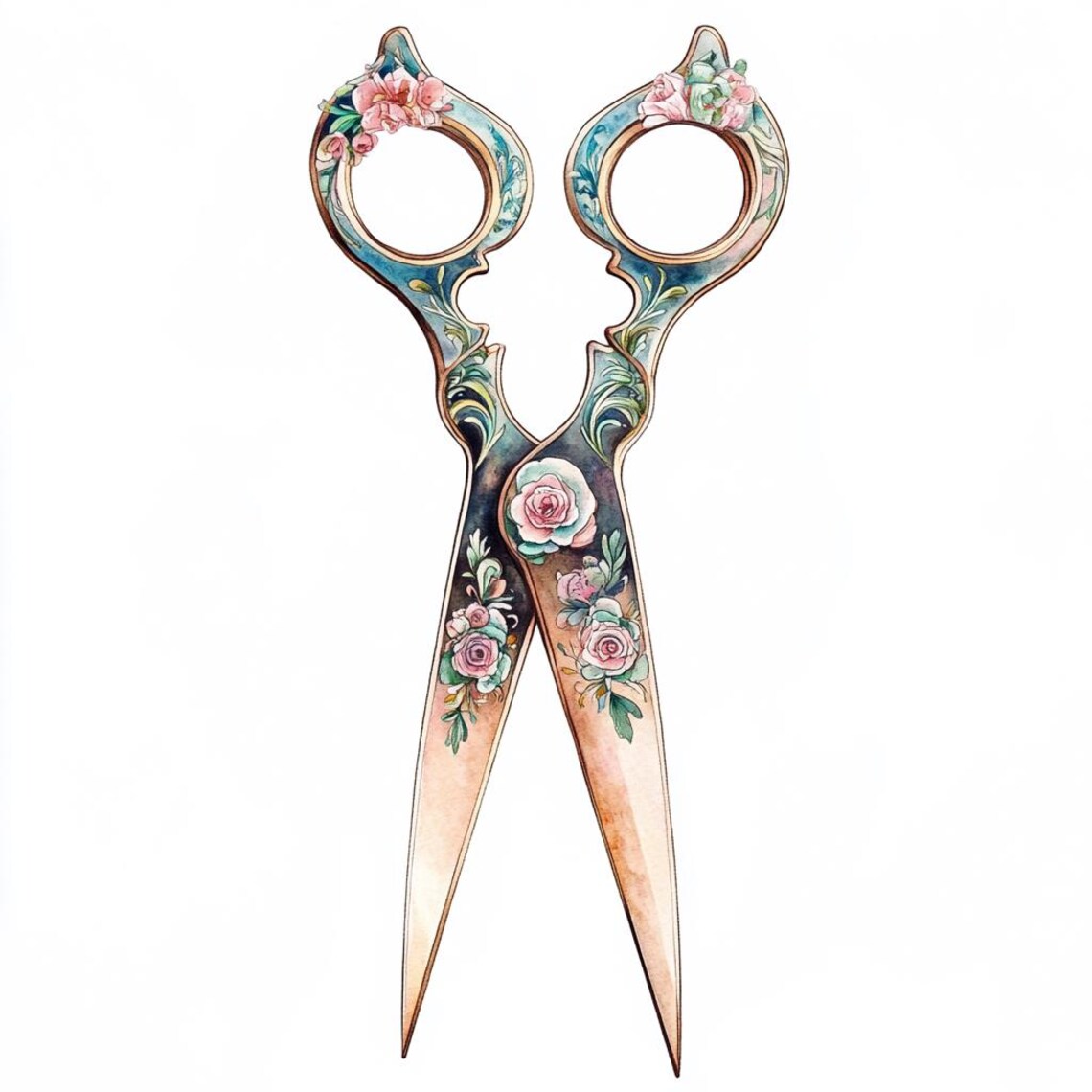 7 Cute Scissors Clipart - Watercolor Classroom Scissors School Cute ...
