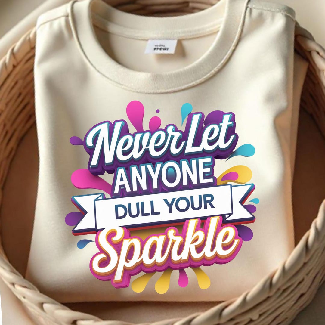 Never Let Anyone Dull Your Sparkle Png, Positivity Shirts, Motivational ...