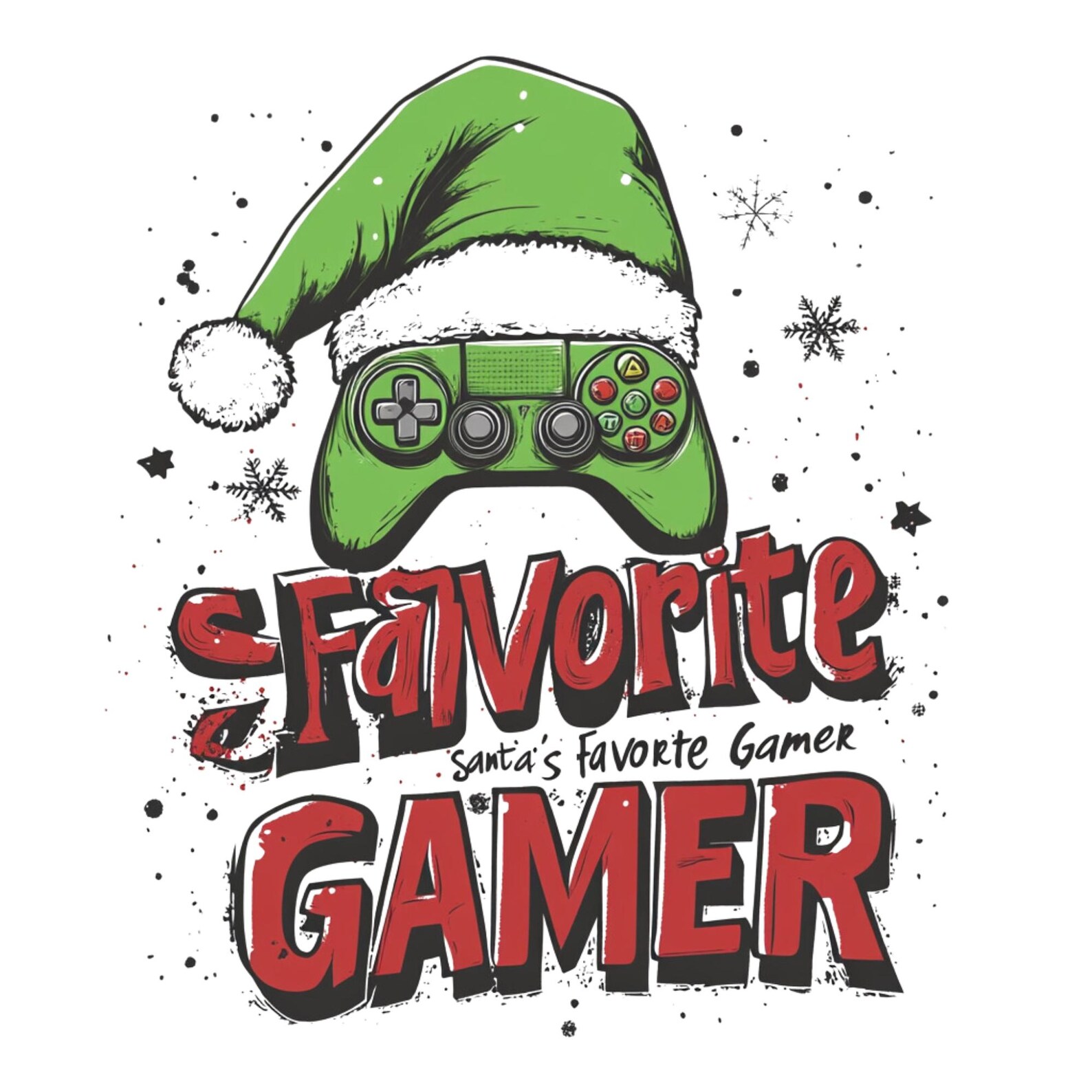 Santa Gamer Christmas Clipart: Holiday Gaming PNG (digital Download) - Etsy