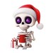 Christmas Skull Clipart: Funny Santa Skeleton PNG (commercial Use) - Etsy
