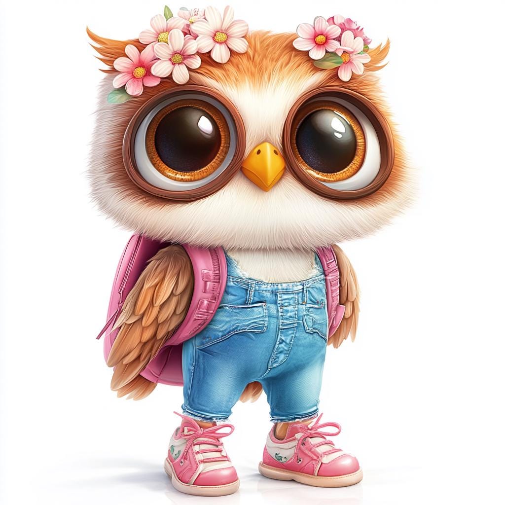 6 Owl Clipart, Cute Owl Clipart, Bird Clipart, Forest Birds, PNG,JPJ ...