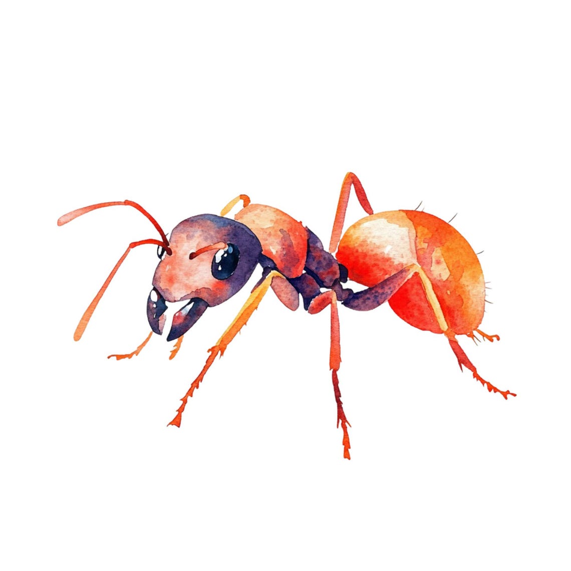 Watercolor Ant Clipart Set: 9 PNG Files (digital Download) - Etsy