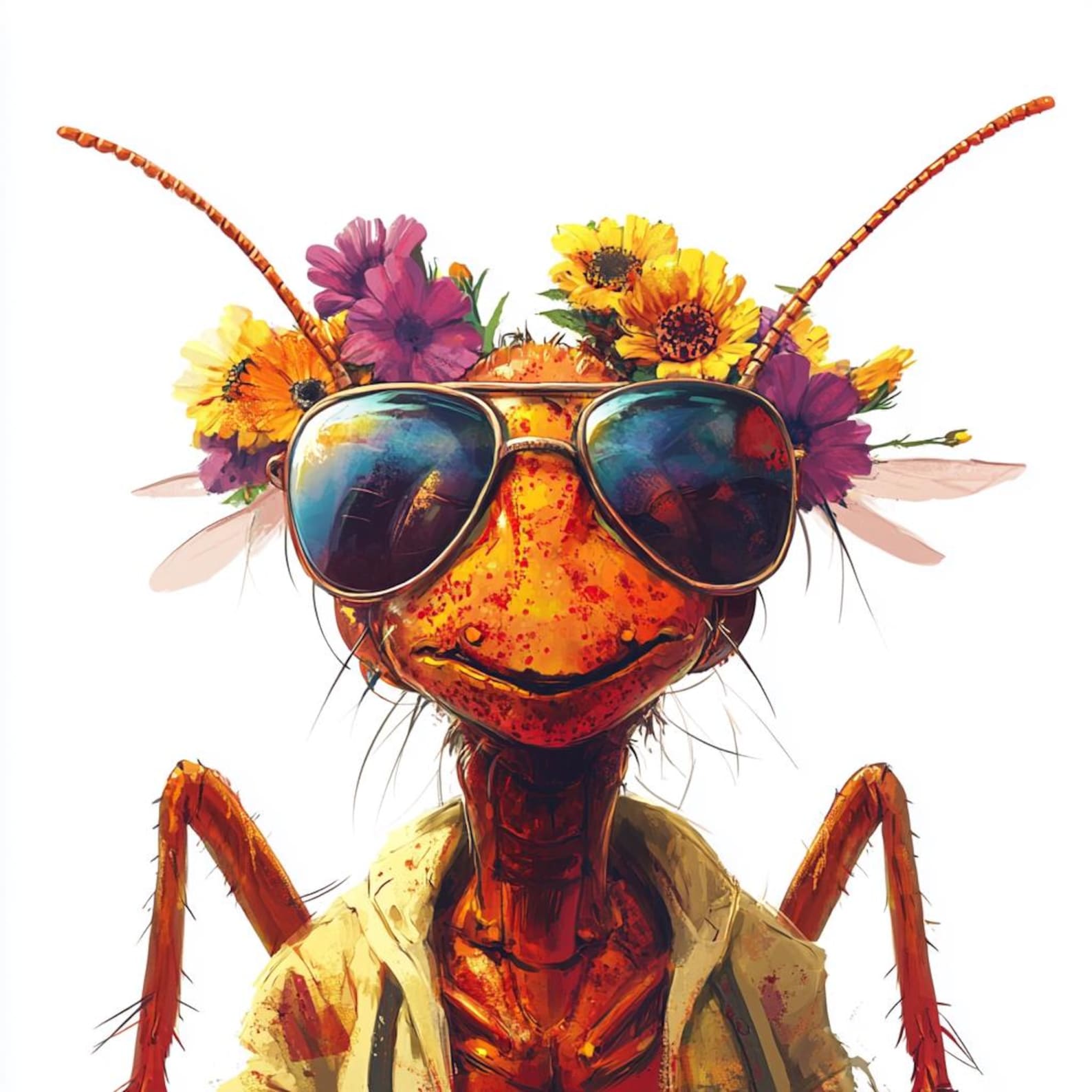 8 Cute Ants Clipart, Watercolor Cute Insects Clipart,ant Clipart ...