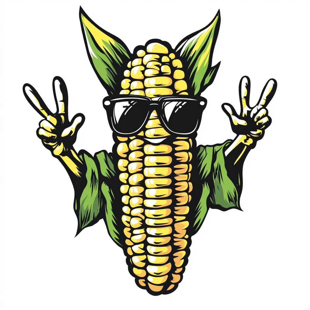 9 Cute Corn Clipart, Vibrant Corn Graphics, Harvest Printables ...