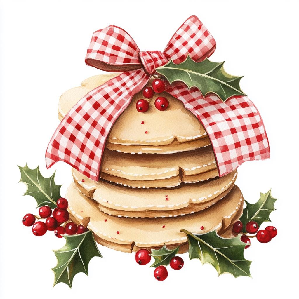 Christmas Cookie Clipart: Watercolor Biscuit Designs (PNG, JPG) - Etsy