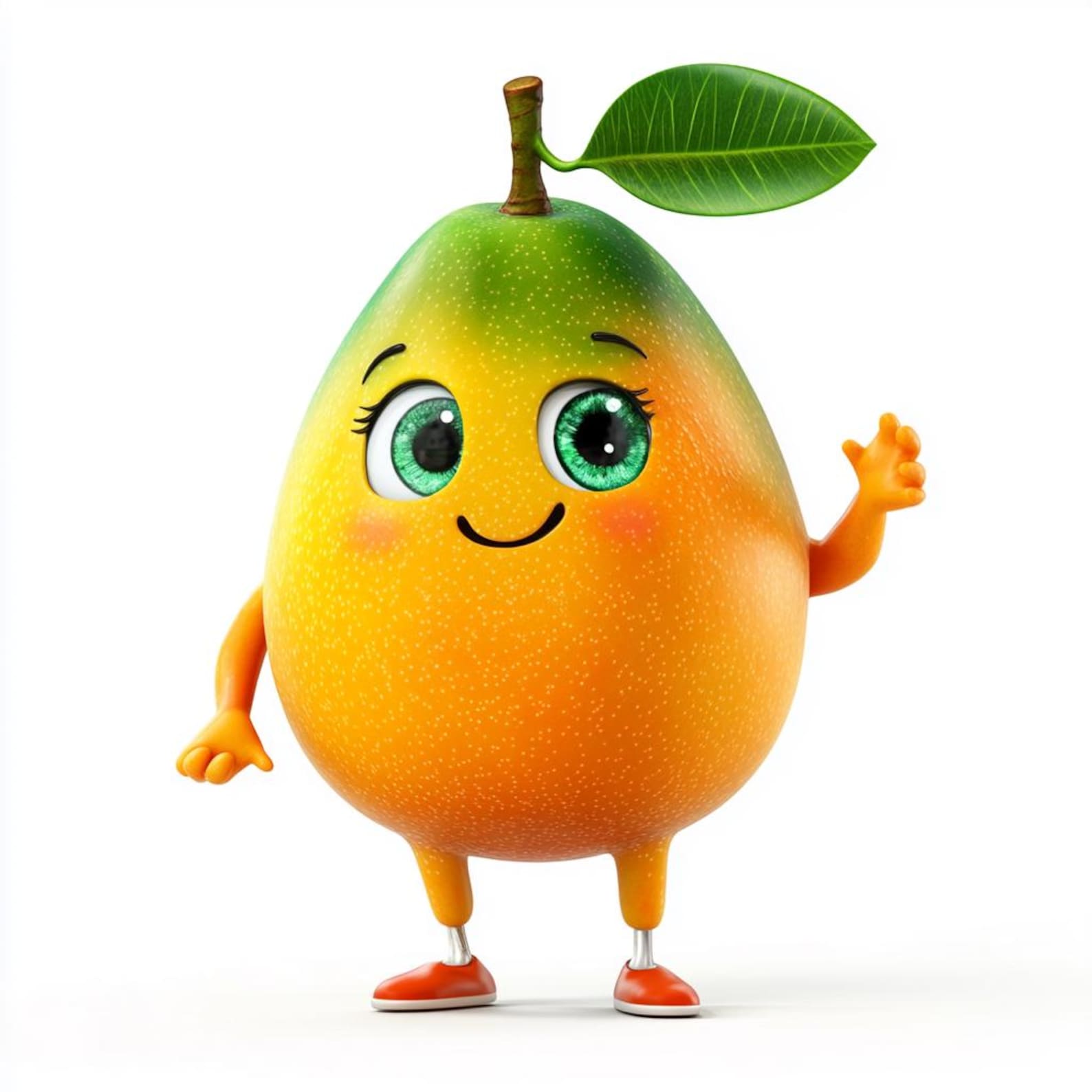 9 Watercolor Mango Clipart | Painted Mango Clipart | Ripe Mango, Green ...