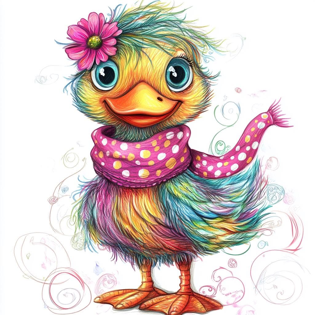 8 Easter Duck Clipart Bundle, Cute Duck Clipart, Duck PNG,JPJ, Spring ...