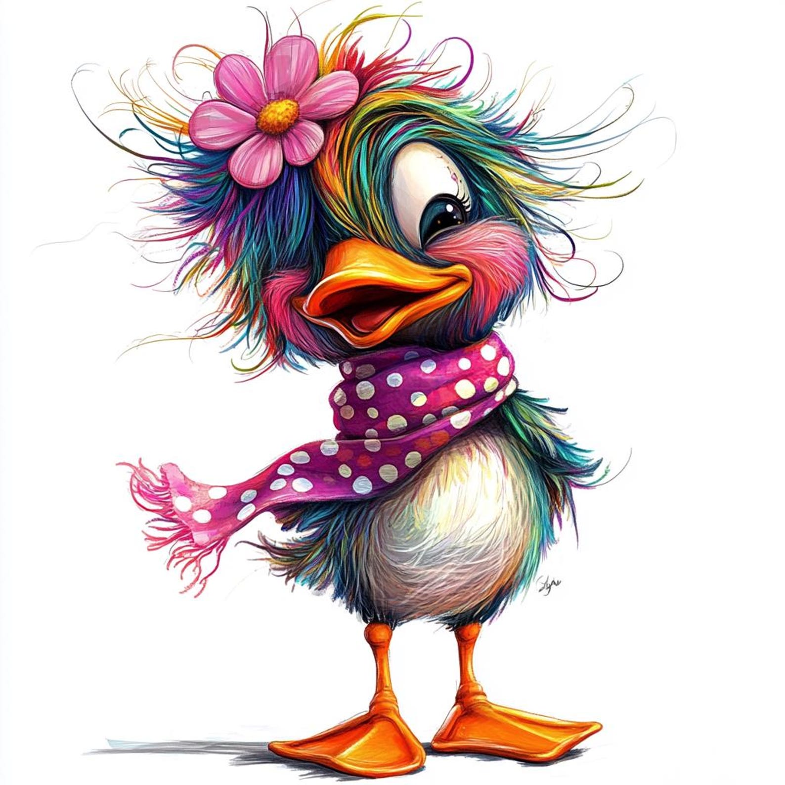 8 Easter Duck Clipart Bundle, Cute Duck Clipart, Duck PNG,JPJ, Spring ...