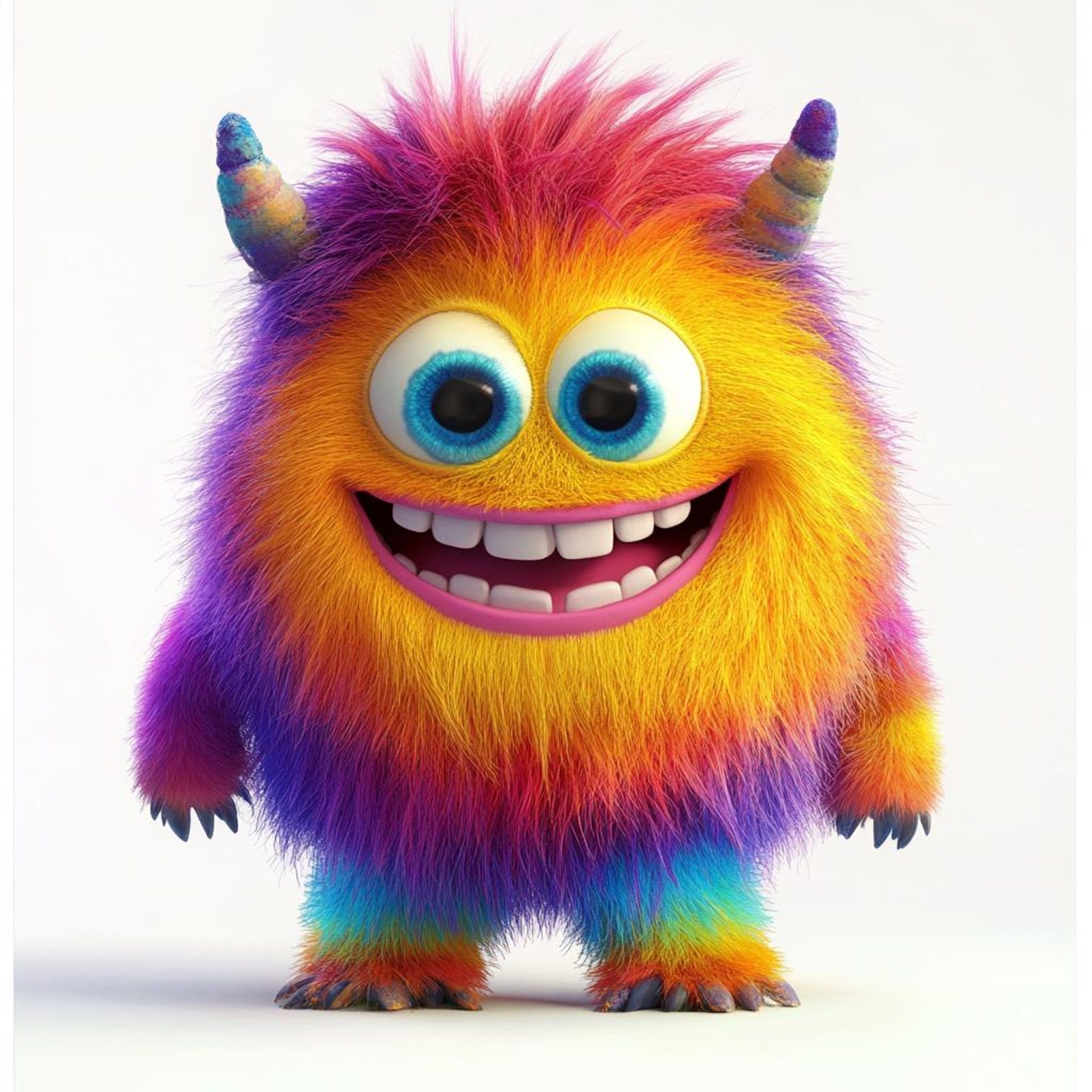 Colorful Watercolor Yeti Clipart: Winter Holiday Designs (instant ...