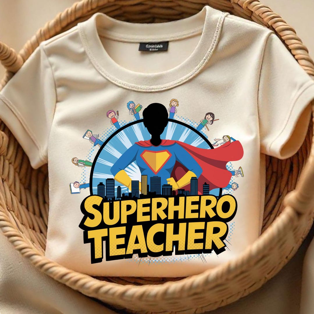 Superhero Teacher PNG: Funny School Clipart (digital Download) - Etsy