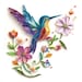Floral Bird Clipart: Spring Blossom PNG Graphics (commercial Use) - Etsy