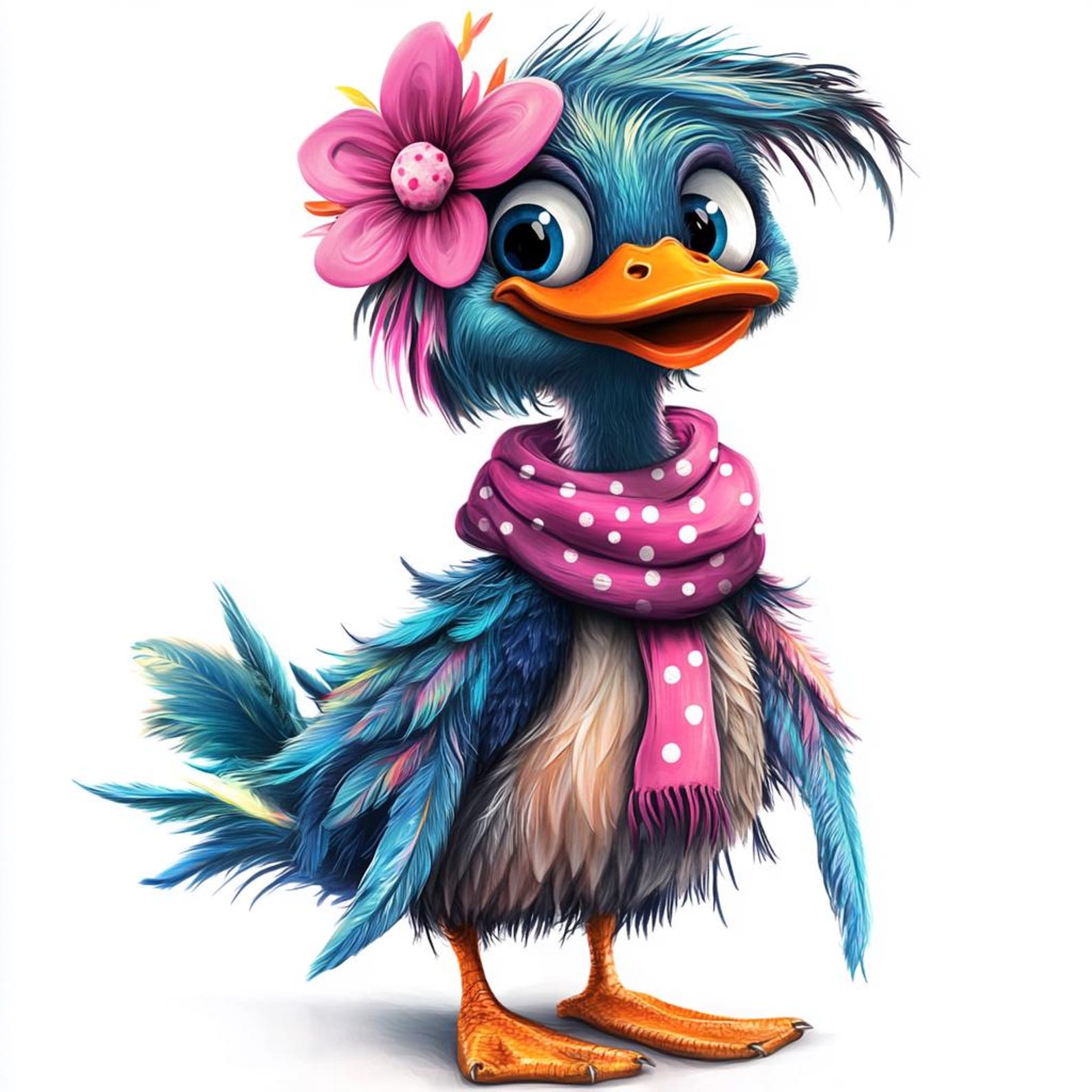 8 Easter Duck Clipart Bundle, Cute Duck Clipart, Duck PNG,JPJ, Spring ...