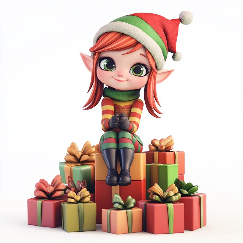 Christmas Girls Clipart: Festive Holiday PNG, JPG (commercial Use) - Etsy