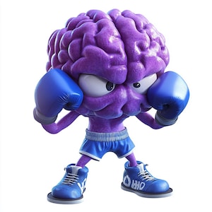 10 Watercolor Brain Clipart, Painted Brain Illustrations, PNG,JPJ ...