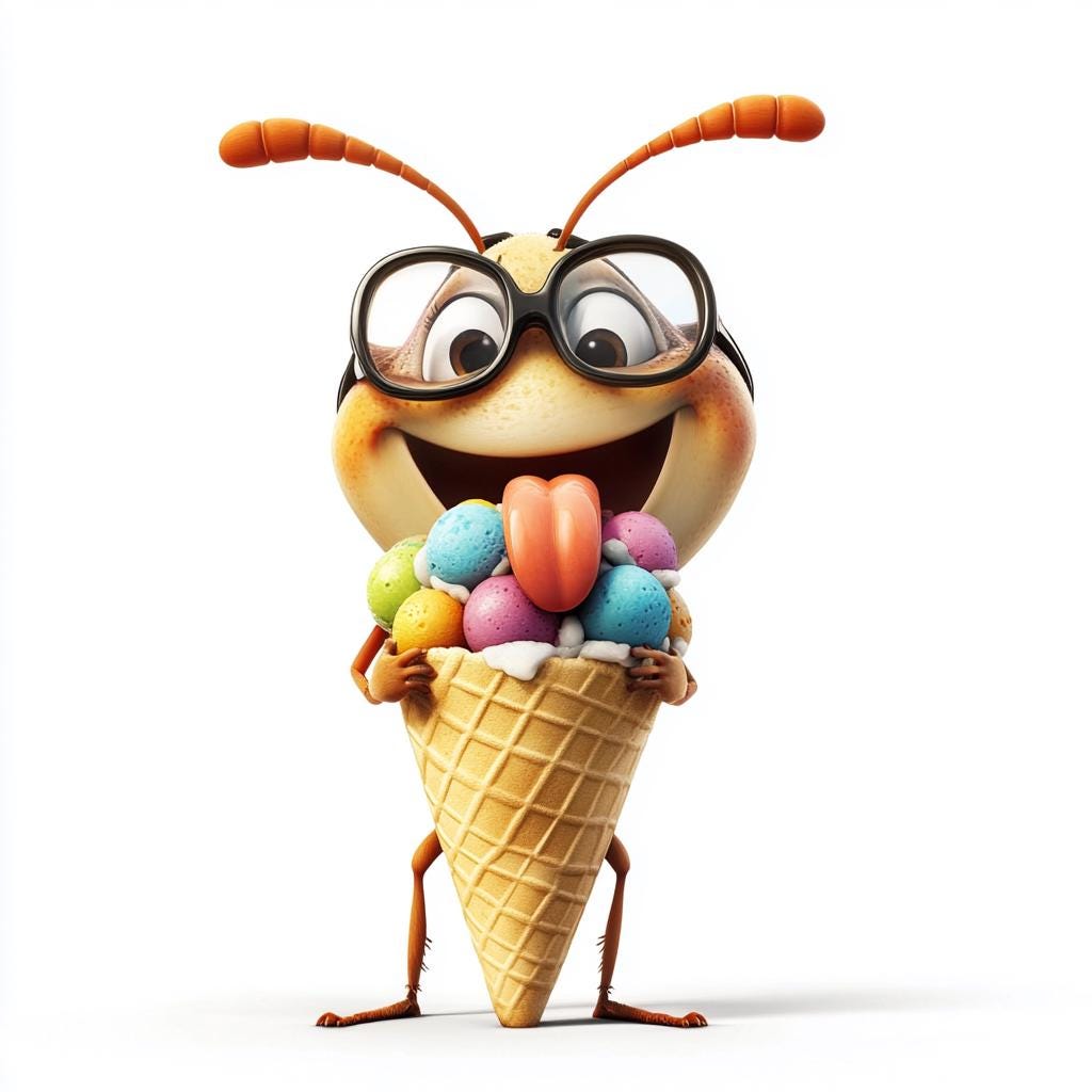 8 Cute Ants Clipart, Watercolor Cute Insects Clipart,ant Clipart ...