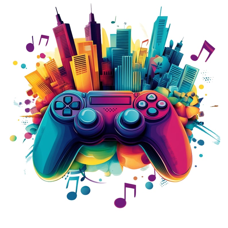 Game Controller Clipart: Gamer PNG Graphics (digital Download) - Etsy