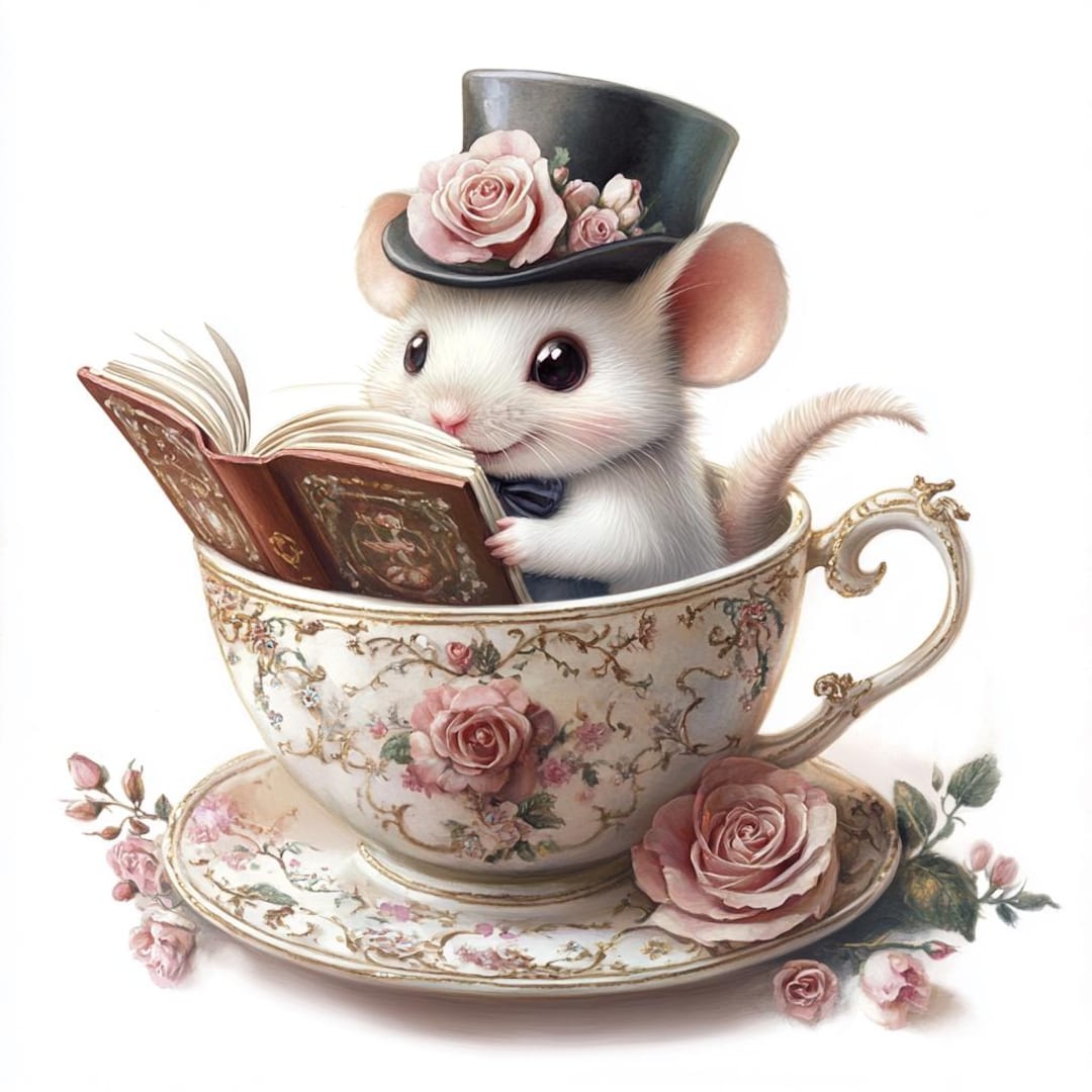 9 Animals in Mugs Illustrations Clipart Bundle Commercial Use Cute ...