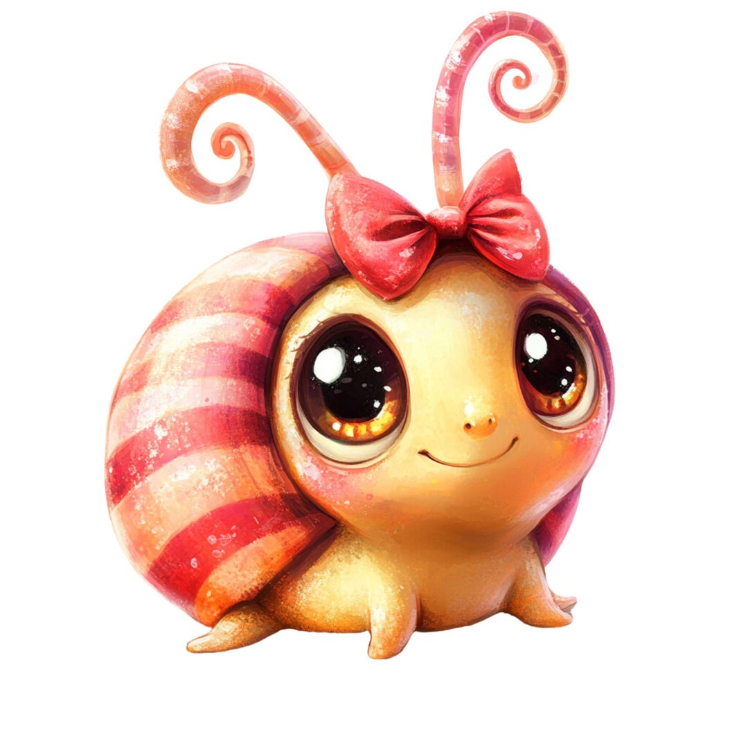 10 Cute Snail Watercolor Clipart,snails Clipart, Baby Snail Png,jpj ...