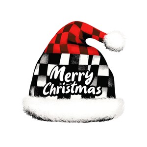 Merry Christmas Font Clipart: Santa Hat Design (digital Download) - Etsy