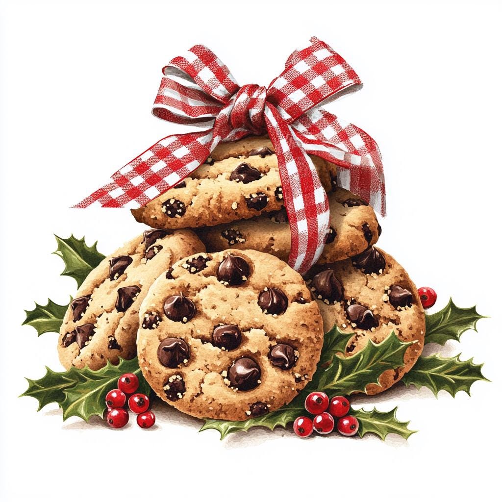 Christmas Cookie Clipart: Watercolor Biscuit Designs (PNG, JPG) - Etsy