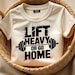 Lift Heavy or Go Home Gym Design: Motivational Workout PNG (digital ...