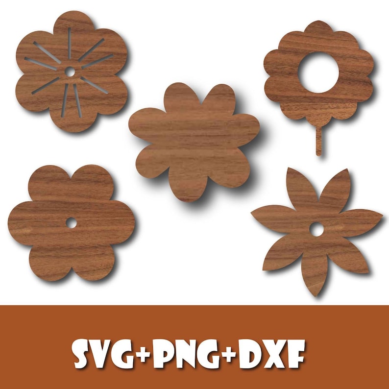 Wildflower Laser Cut Files: Floral SVG, AI, DFX (digital Download) - Etsy