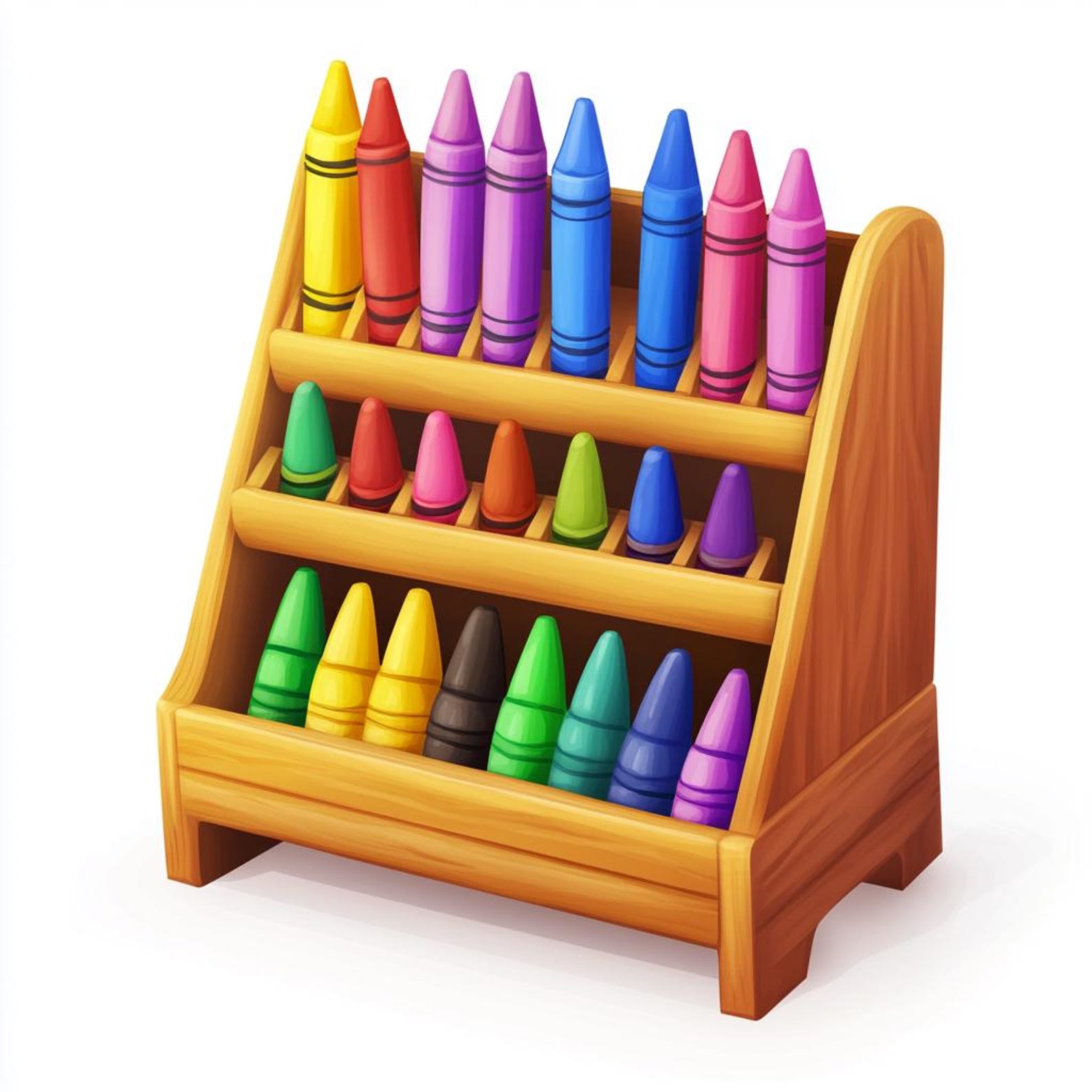 Colorful Crayon Clipart Set: Rainbow Crayon Illustrations (PNG, JPG) - Etsy