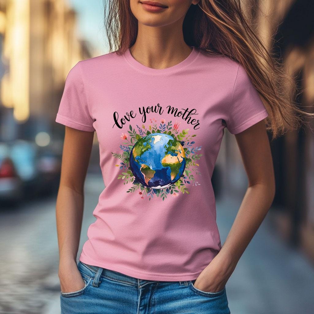 Earth Day Clipart: Watercolor Globe, Floral Planet Design (PNG) - Etsy