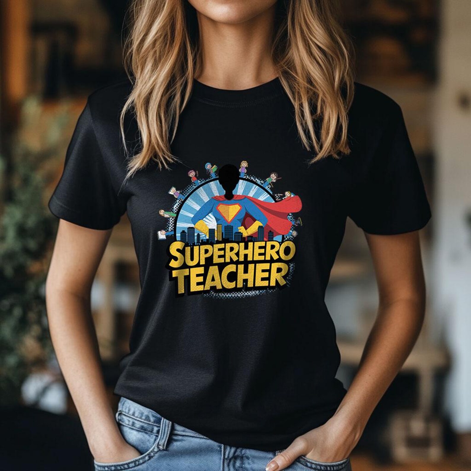 Superhero Teacher PNG: Funny School Clipart (digital Download) - Etsy