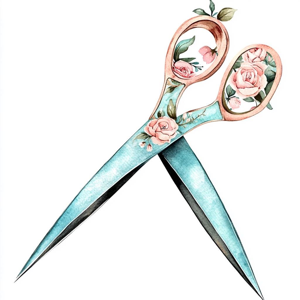 7 Cute Scissors Clipart - Watercolor Classroom Scissors School Cute ...