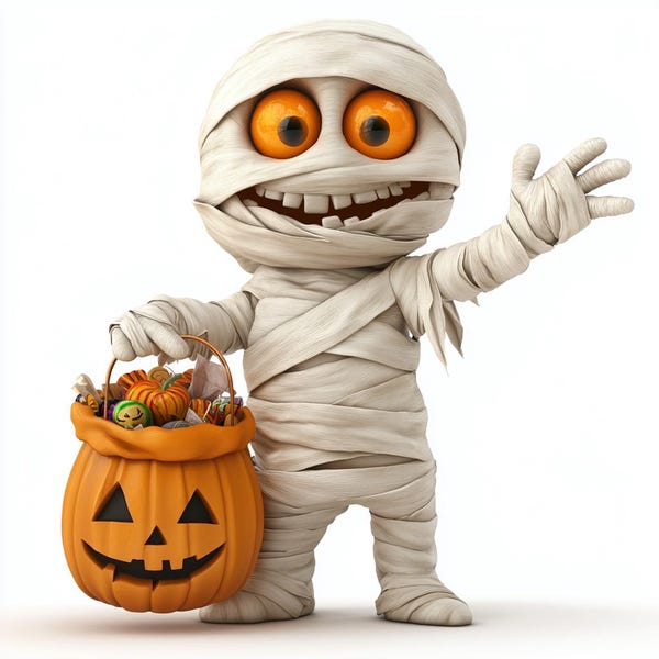 8 Cute Mummy Clipart, Mummy Pumpkin Clipart, Halloween Image ...