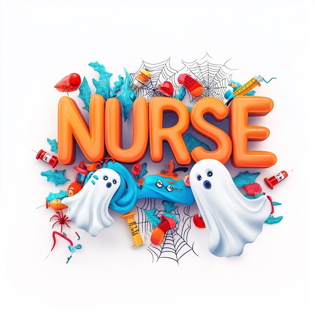 Halloween Nurse Clipart: Spooky Medical Designs (PNG, JPG) (digital ...
