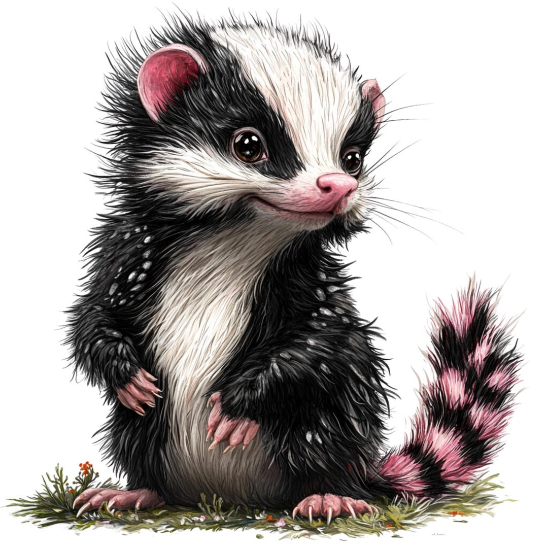 8 Cute Skunks Clipart, Skunk Png,jpj, Skunk Clipart Bundle, Clipart ...
