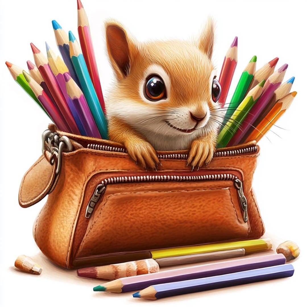 7 Cute Animal Back to School Clipart,adventure Animal Clipart ...
