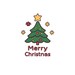 Merry Christmas Font Clipart: Tree Illustration Graphics (PNG, JPG) - Etsy