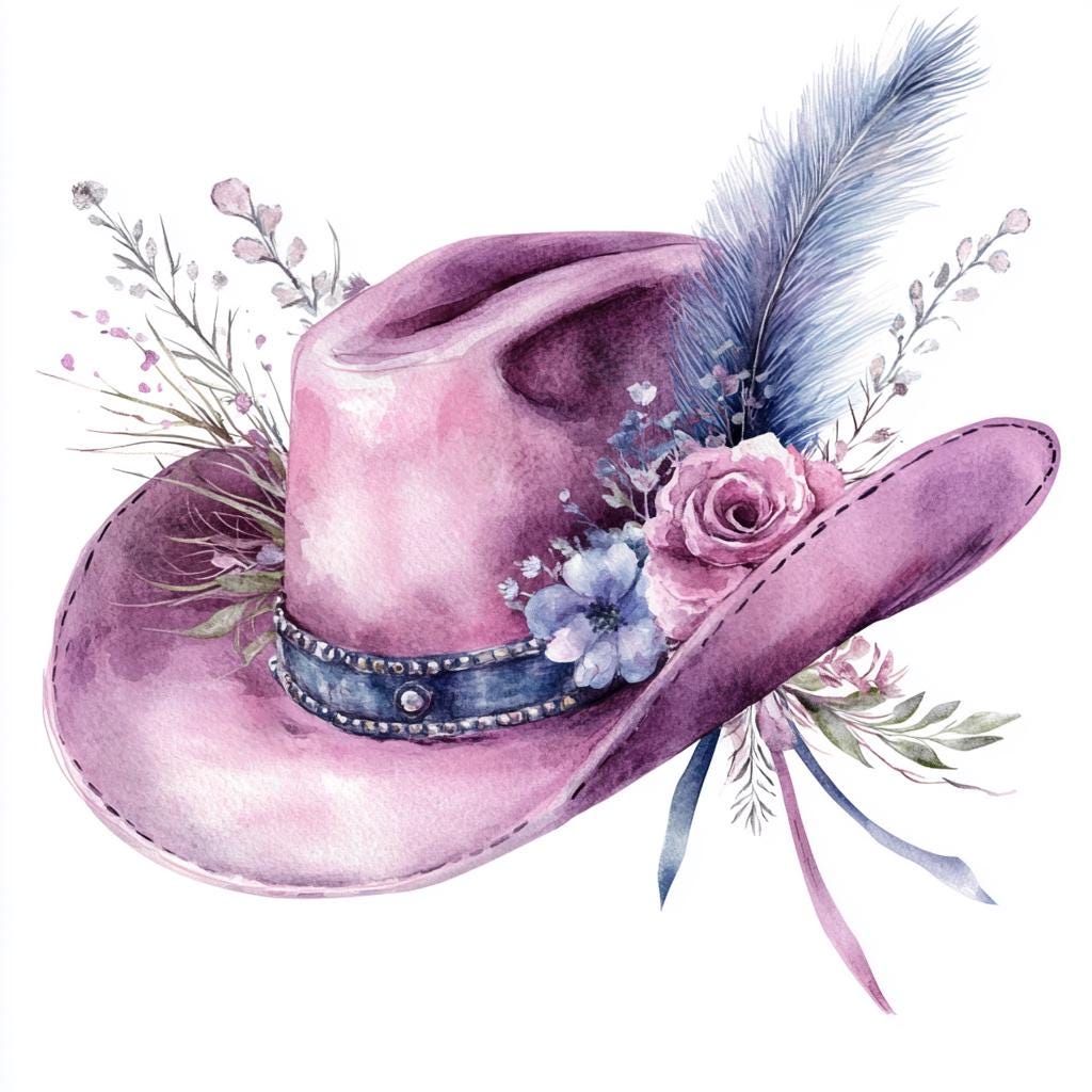 Watercolor Hats Clipart: Fashion Illustrations, Commercial Use (digital ...