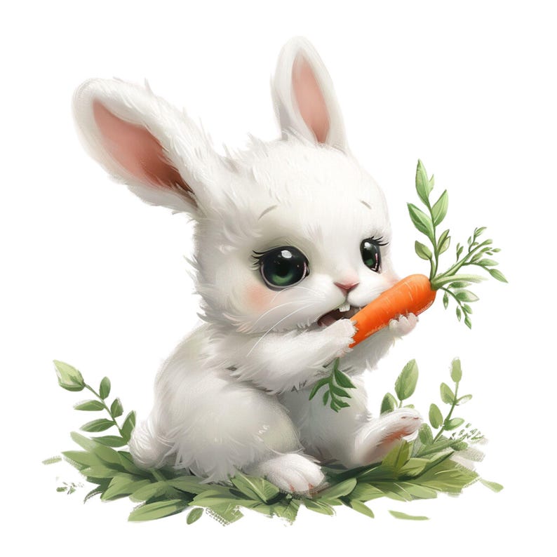 8 Bunny Watercolor Clipart Bunny JPJ,PNG Bunny Clipart,baby Rabbit ...