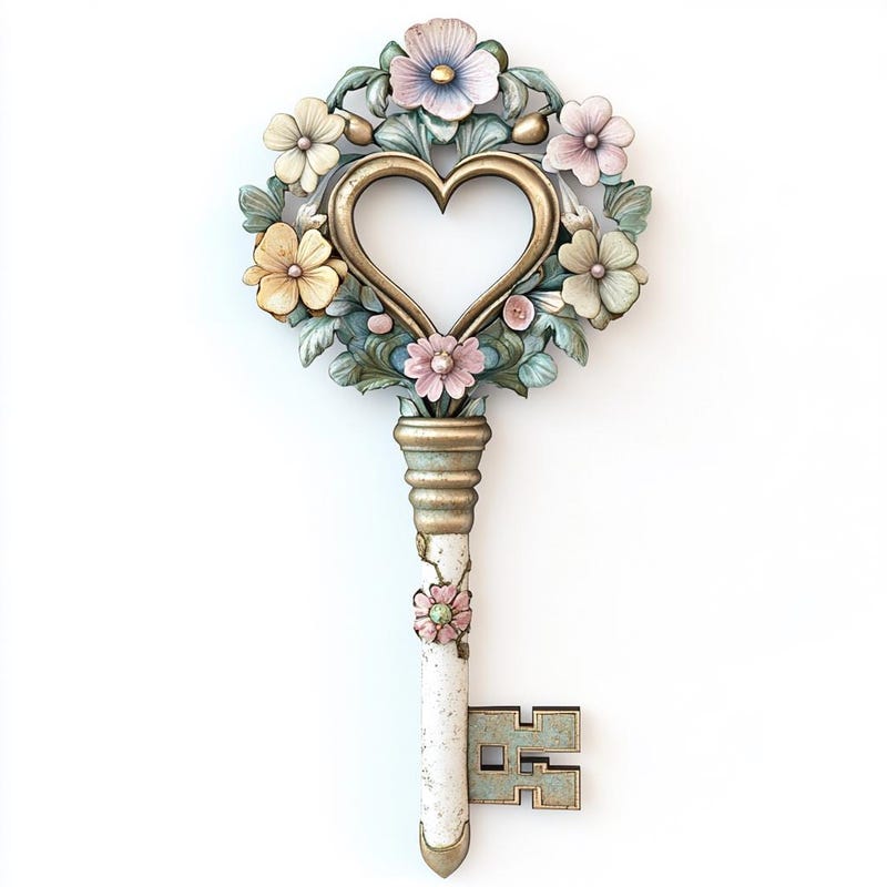 Skeleton Key Clipart - Etsy