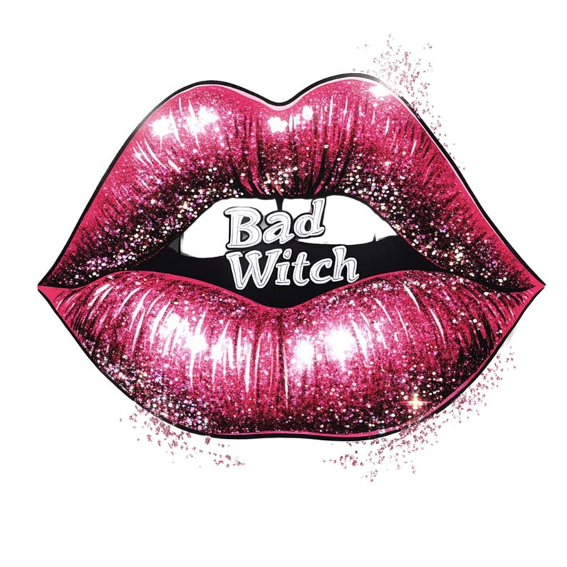 Spooky Halloween Lip Clipart: Glam Witch Kiss (digital File) - Etsy