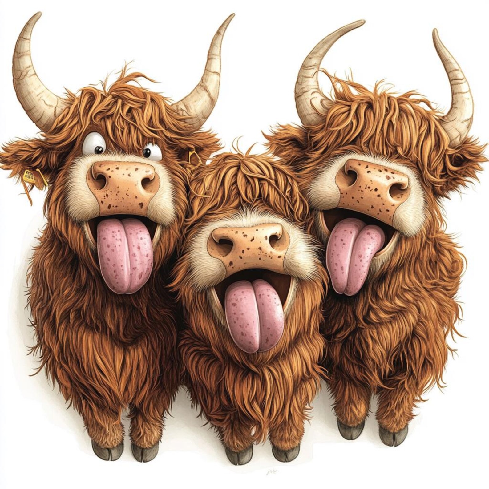 Funny Highland Cow Clipart: Scottish Humor Designs (digital File) - Etsy
