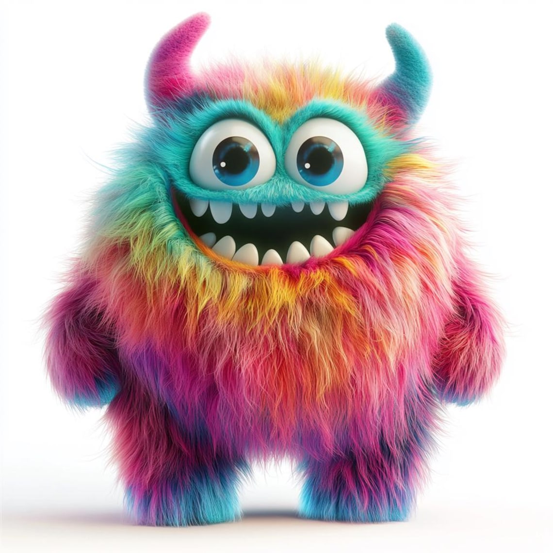 Colorful Watercolor Yeti Clipart: Winter Holiday Designs (instant ...