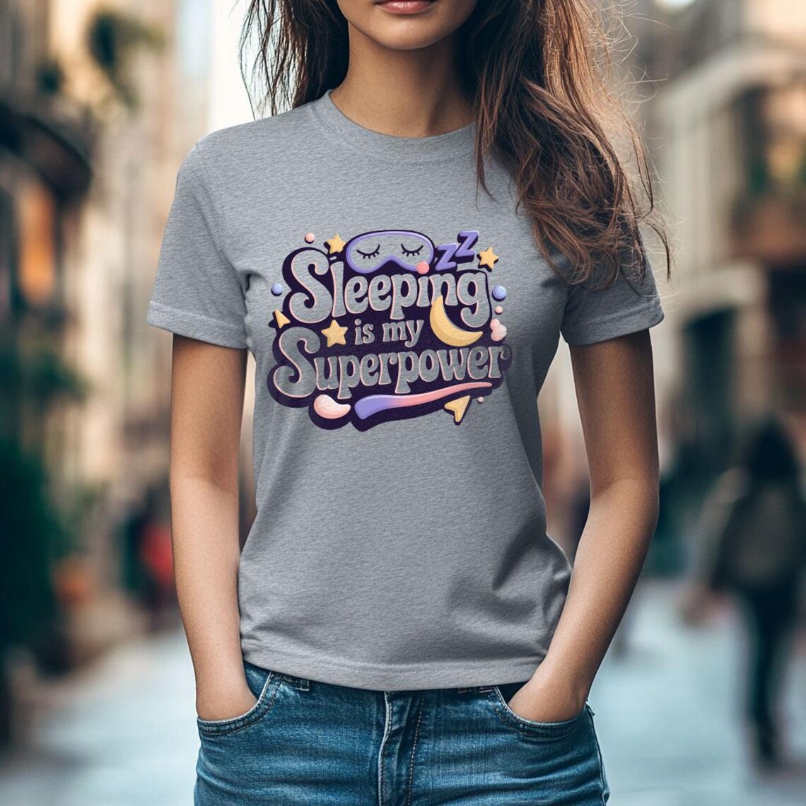 Sleeping is My Superpower PNG - Cute Sleep Lover Quote - Dreamy Night ...