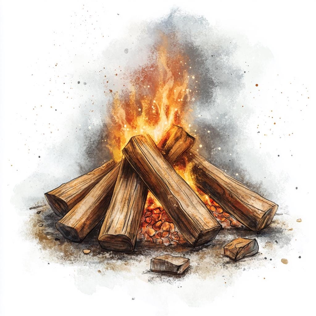 7 Watercolor Bonfire Clipart, Campfire Images,watercolor Clip Art ...