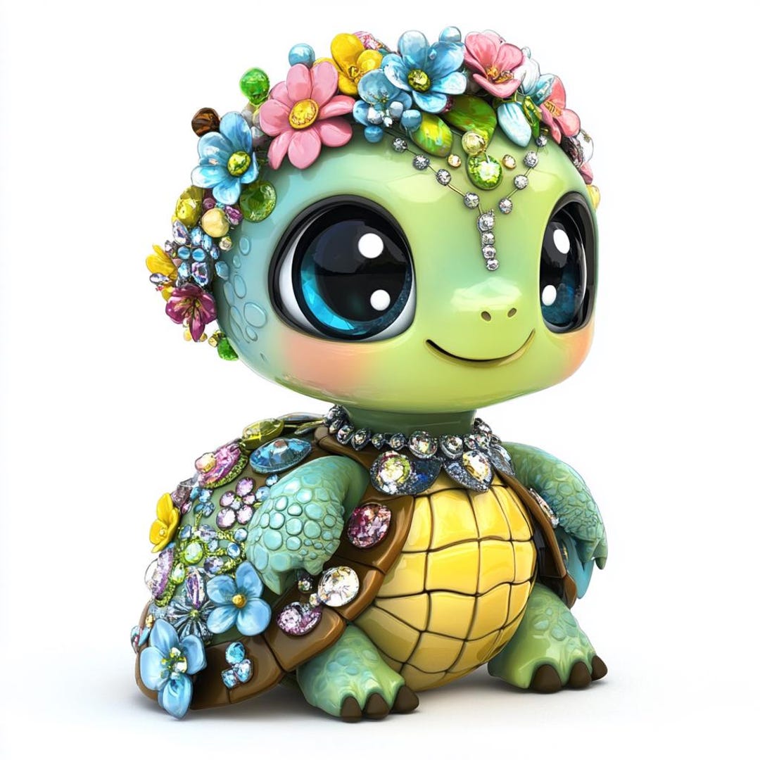 8 Sea Turtle Clipart,png,jpj Cute Ocean Animals Illustration ...