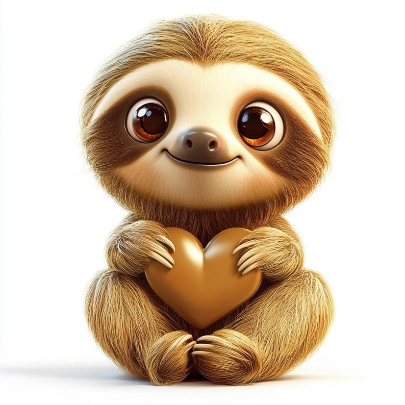 10 Cute Sloth Clipart, Watercolor Sloth Nursery,png,jpj, Spring ...